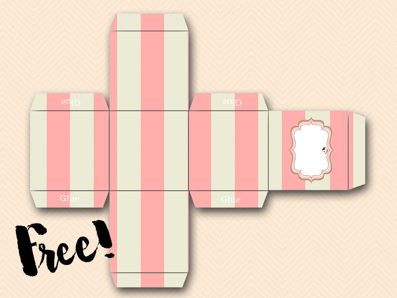 How to Make a Favor Box with Free Favor Box Template – Baby Shower Ideas 4U