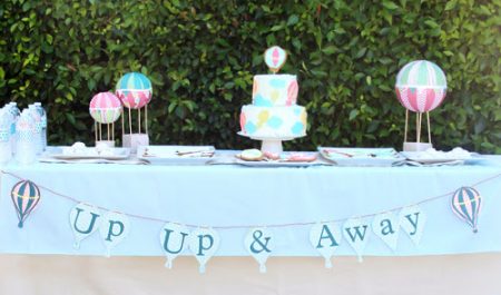 Up, up and away! A little boy is on the way! – Baby Shower Ideas 4U