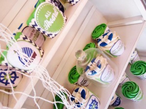 Green & Blue Chevron Nautical Party – Baby Shower Ideas 4U