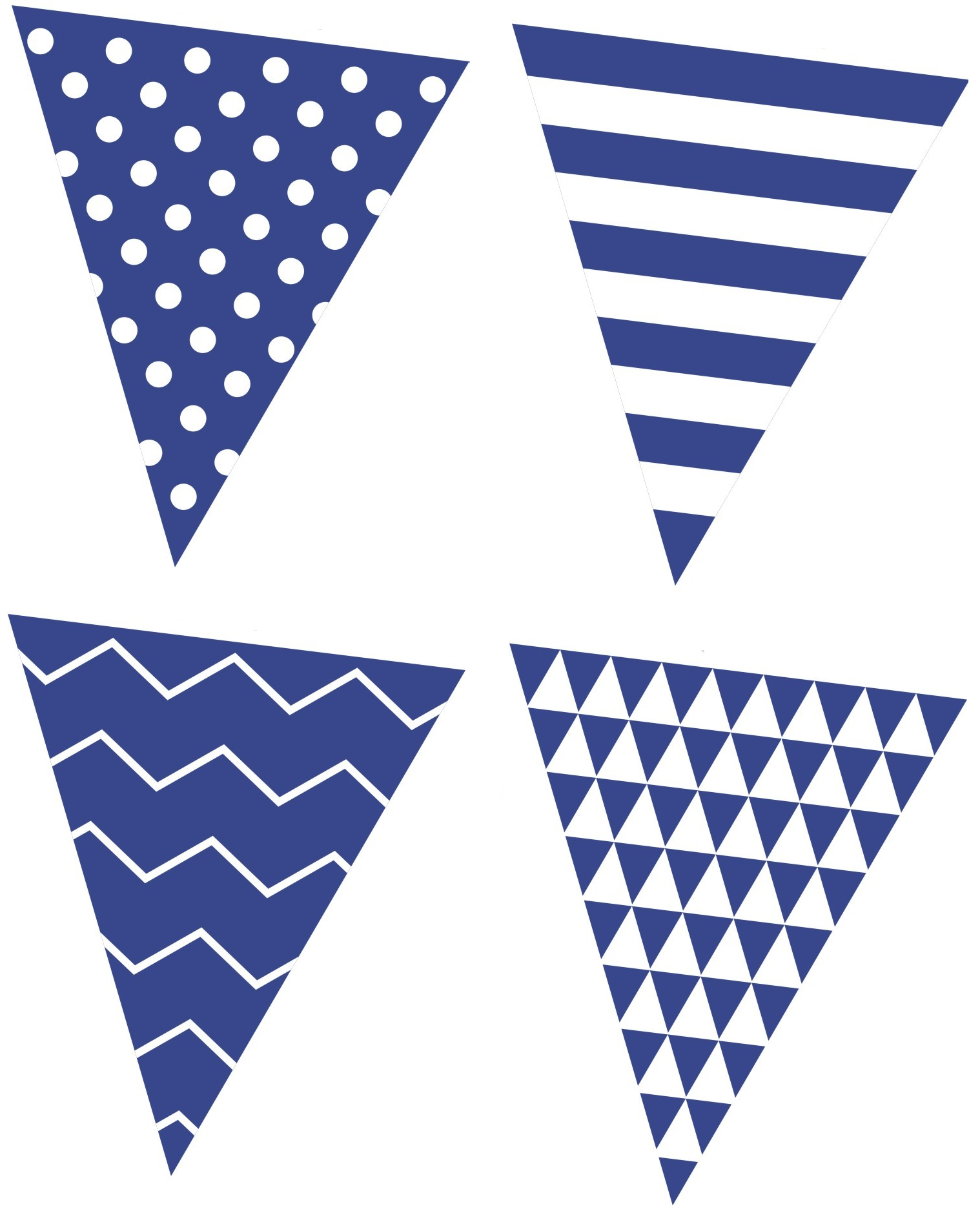 Free printable bunting garland banner blue Baby Shower Ideas 4U