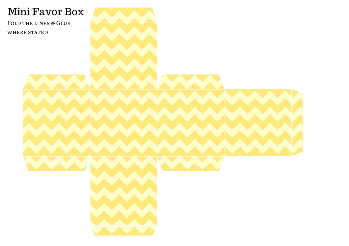 Simple Paper DIY Favor Box with FREE Box Template – Baby Shower Ideas 4U