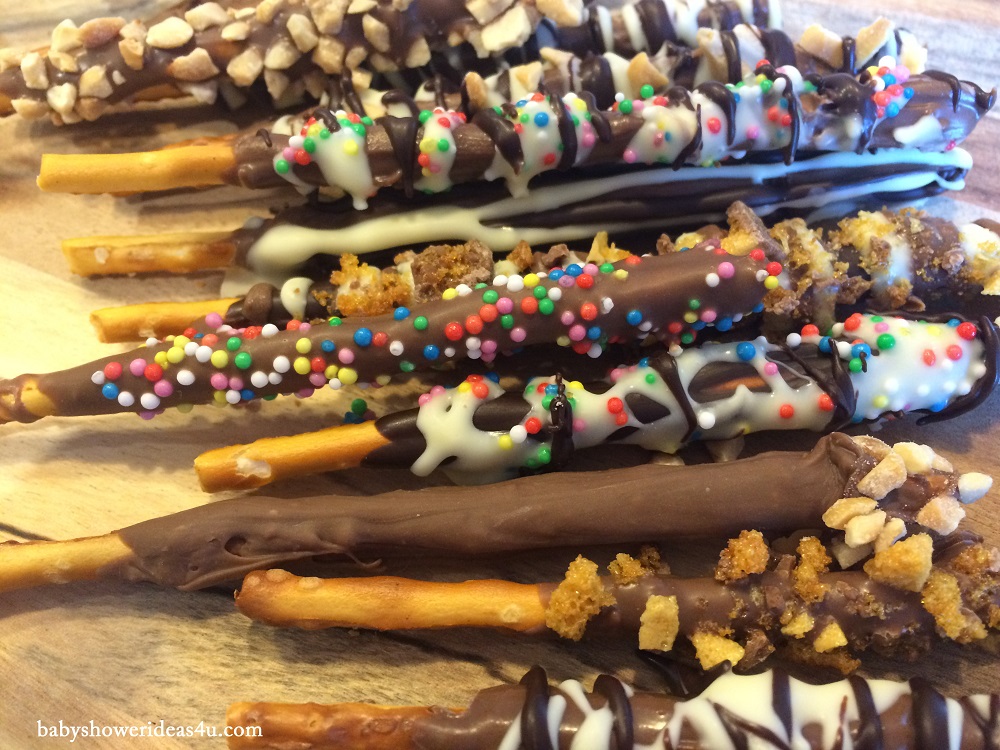 Making Gourmet Chocolate Pocky Sticks – Baby Shower Ideas 4U