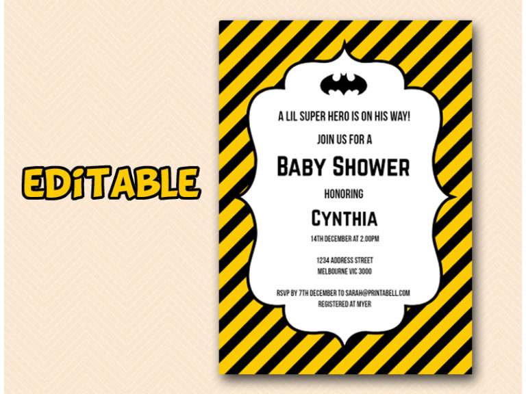 Batman Baby Shower Ideas – Baby Shower Ideas 4U