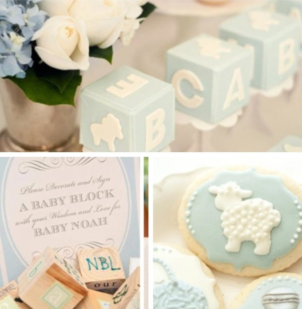 Block Baby Shower Theme With Alphabet