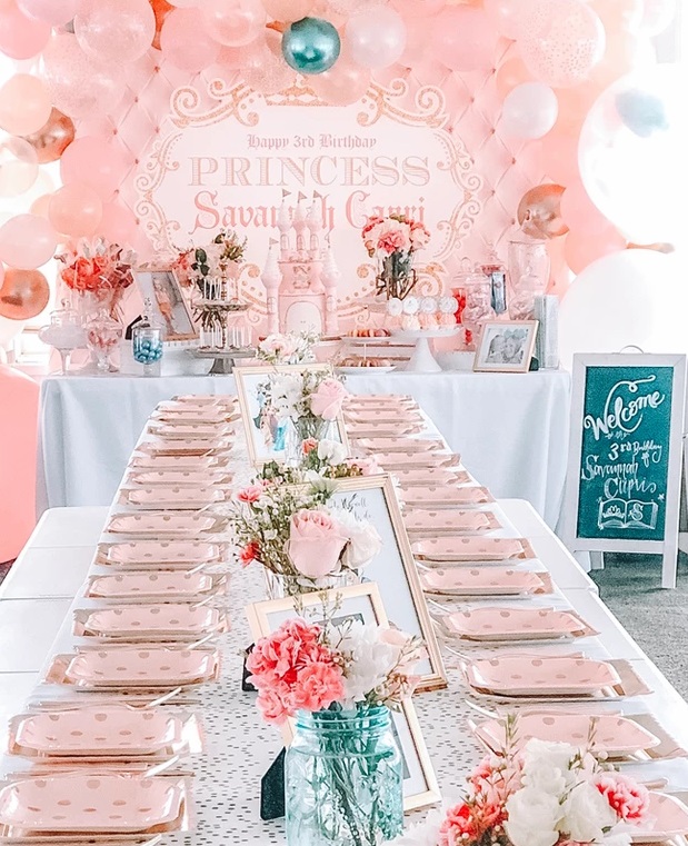 Fairytale Princess Party in Pink and Gold – Baby Shower Ideas 4U