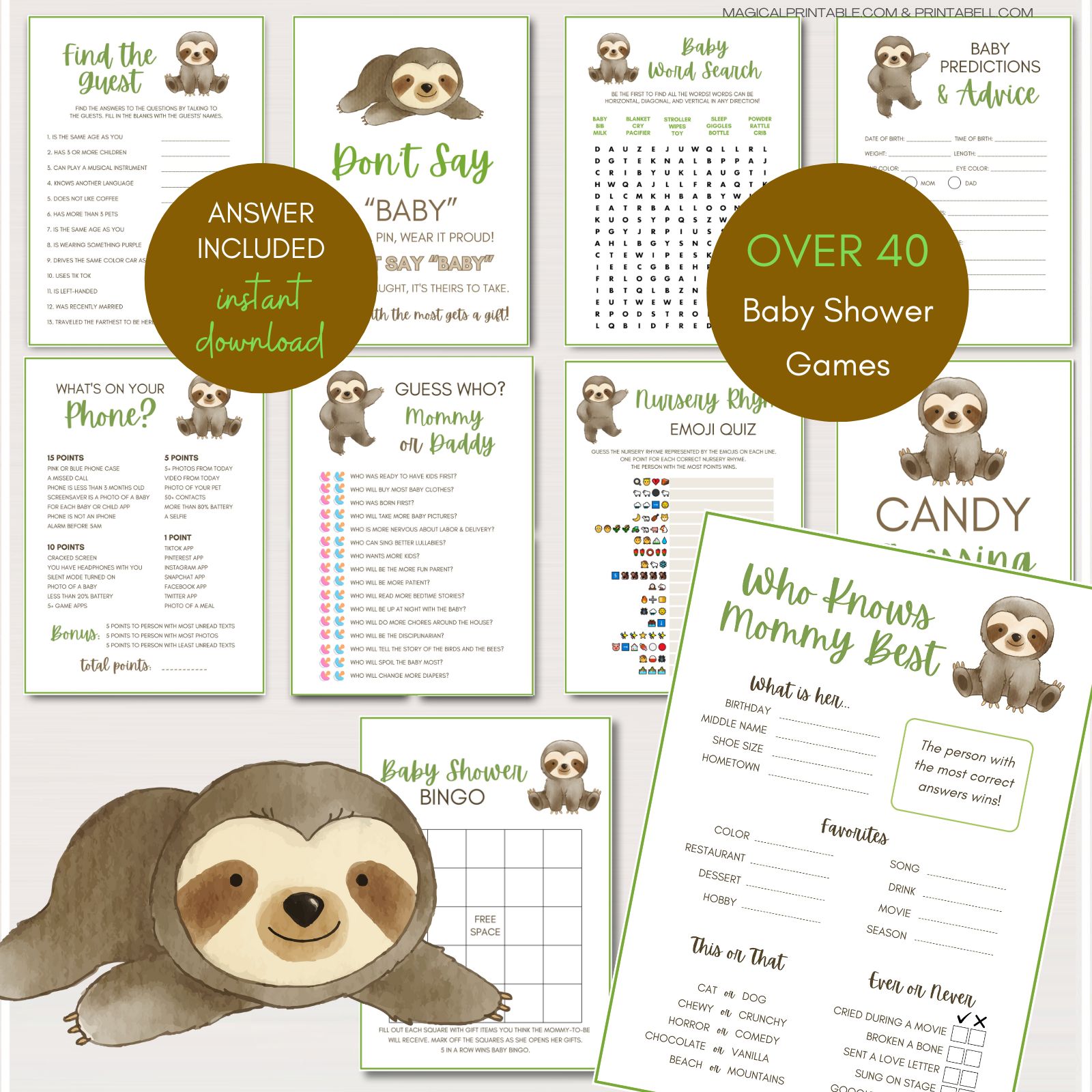 Sloth Baby Shower Ideas – Baby Shower Ideas 4U