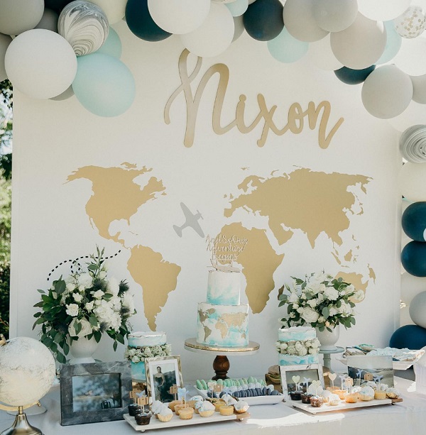 Welcome to the World Baby! Adventure Awaits Baby Shower – Baby Shower ...