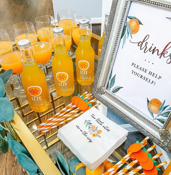 A Little Cutie Baby Shower Ideas! Citrus Orange theme! – Baby Shower ...