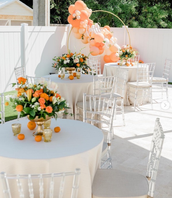 A Little Cutie Baby Shower Ideas! Citrus Orange theme! – Baby Shower ...