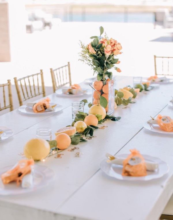 A Little Cutie Baby Shower Ideas! Citrus Orange theme! – Baby Shower ...