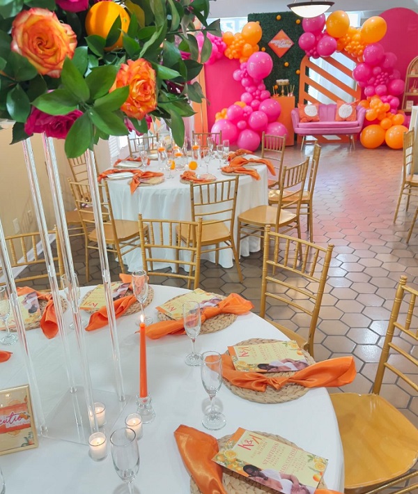 A Little Cutie Baby Shower Ideas! Citrus Orange theme! – Baby Shower ...