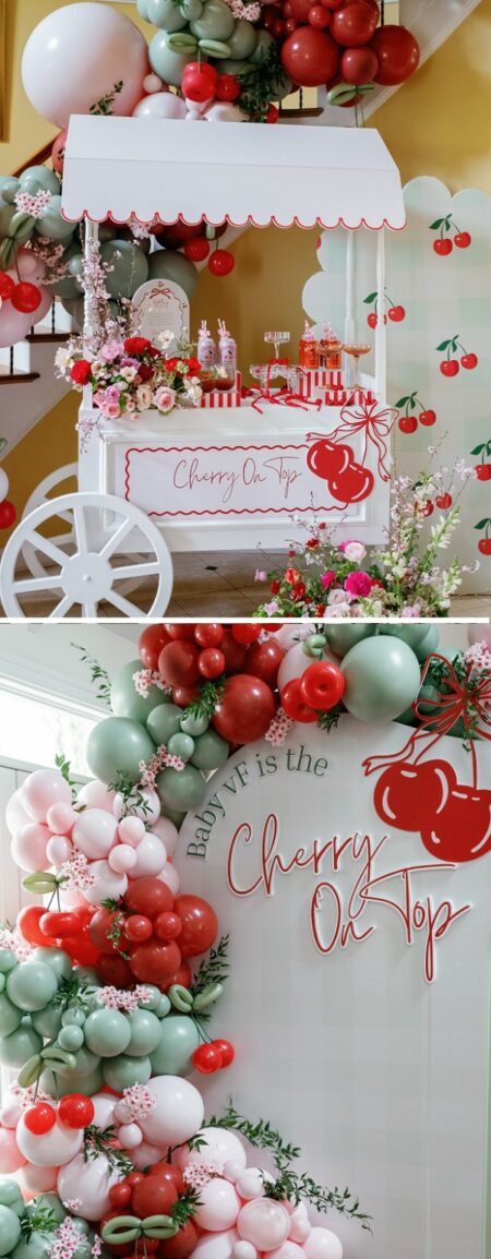 Cherry on Top Baby Shower Ideas – Sweet Little Cherry – Baby Shower ...
